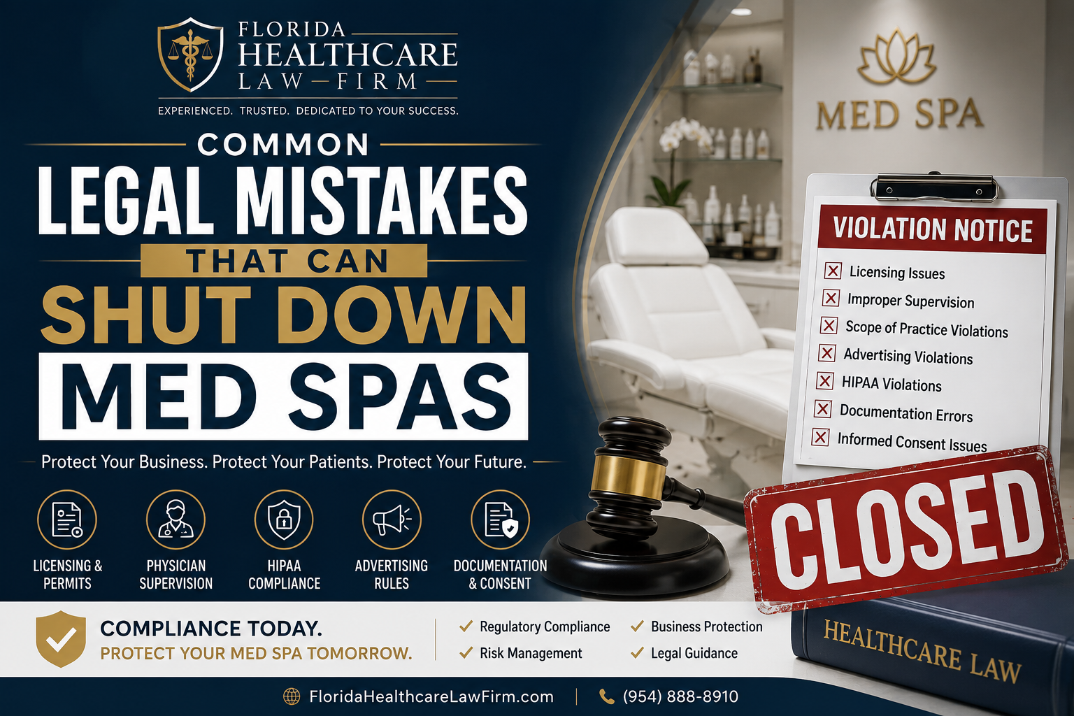 Legal Mistakes That Can Shut Down Med Spas Fast